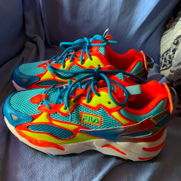Fila | Shoes | Fila Neon Chunk Shoes | Poshmark